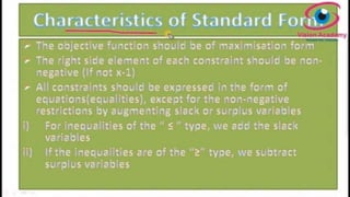 Standard Form of LPP | PPT