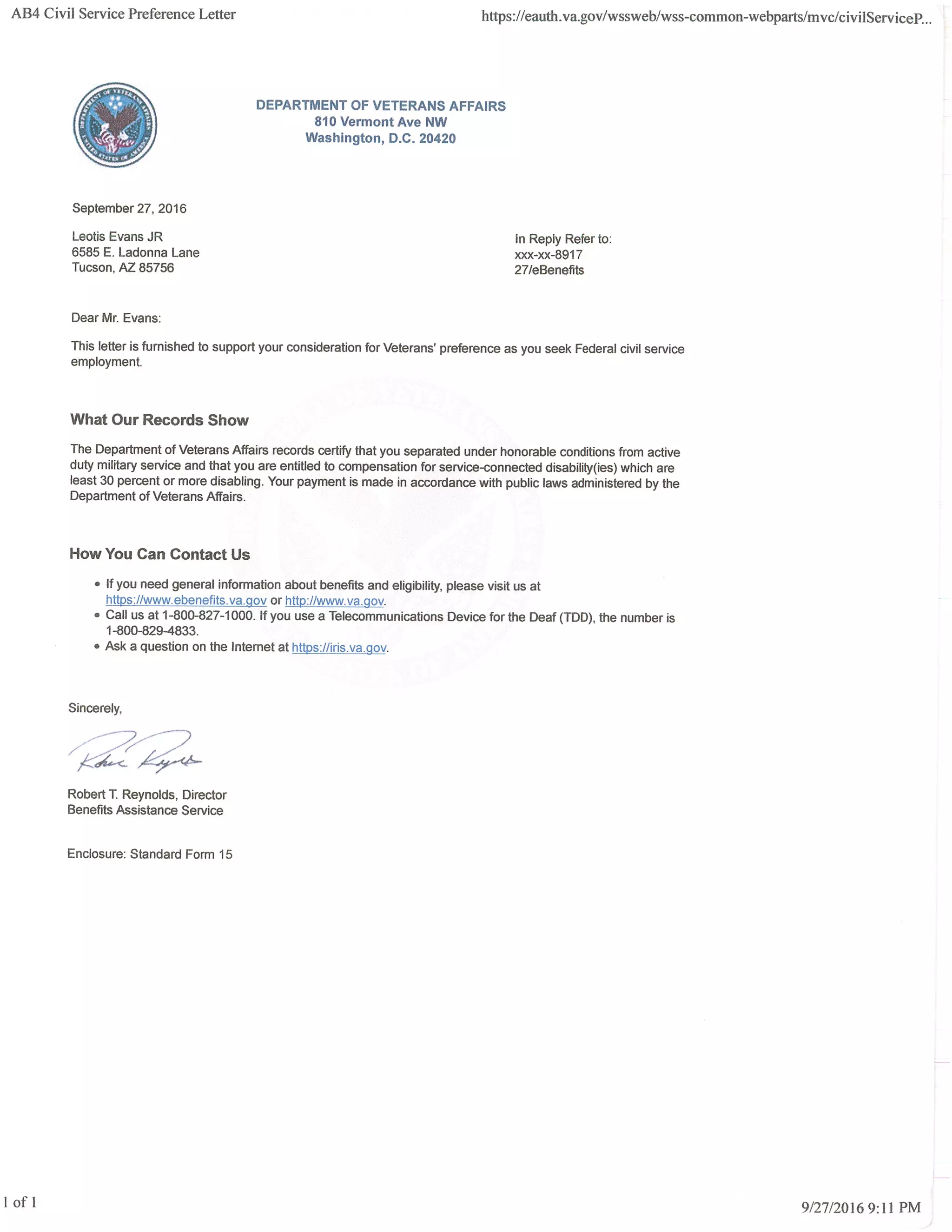 Standard form 15 | PDF