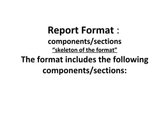 Standard format of report writing ---11 | PPT