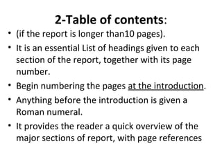 Standard format of report writing ---11 | PPT