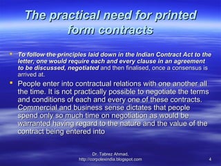 Standard Form Contract | PPT