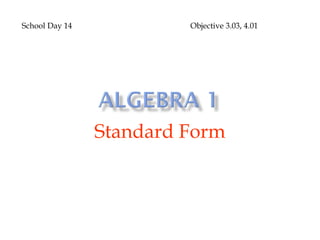 Standard form | PPT