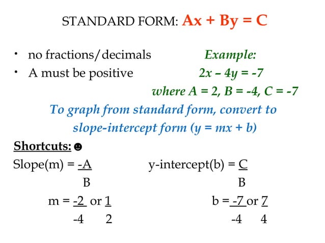 Standard form | PPT