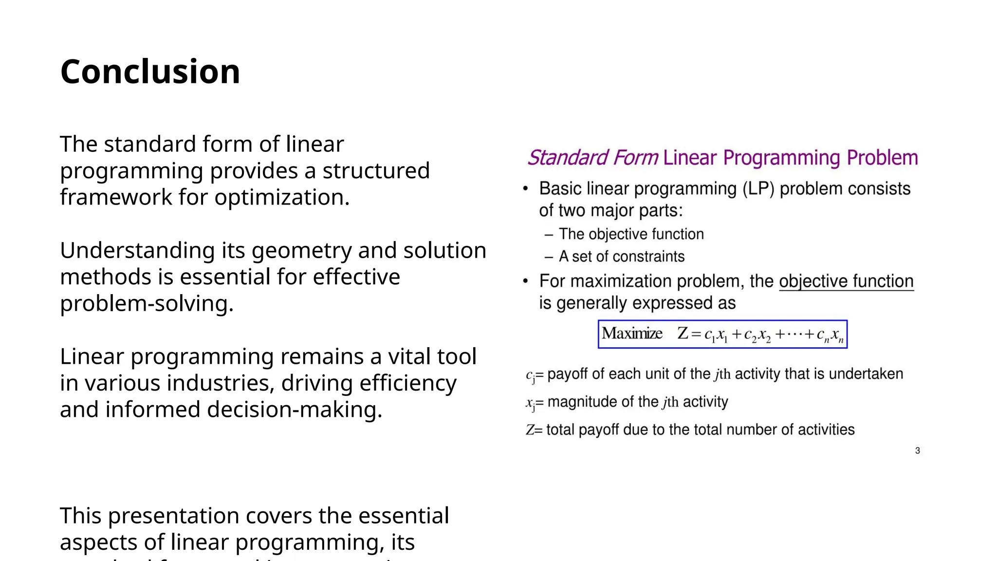 Standard Form Of A Linear Programming Problem, Geometry Of Linear Programming Problems.pptx