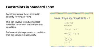 Standard Form Of A Linear Programming Problem, Geometry Of Linear Programming Problems.pptx