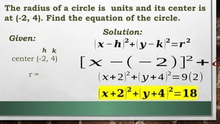 Standard form of the equation of a circle [Autosaved].pptx