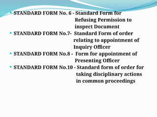 Standard Forms used in Indian Railways for | PPTX