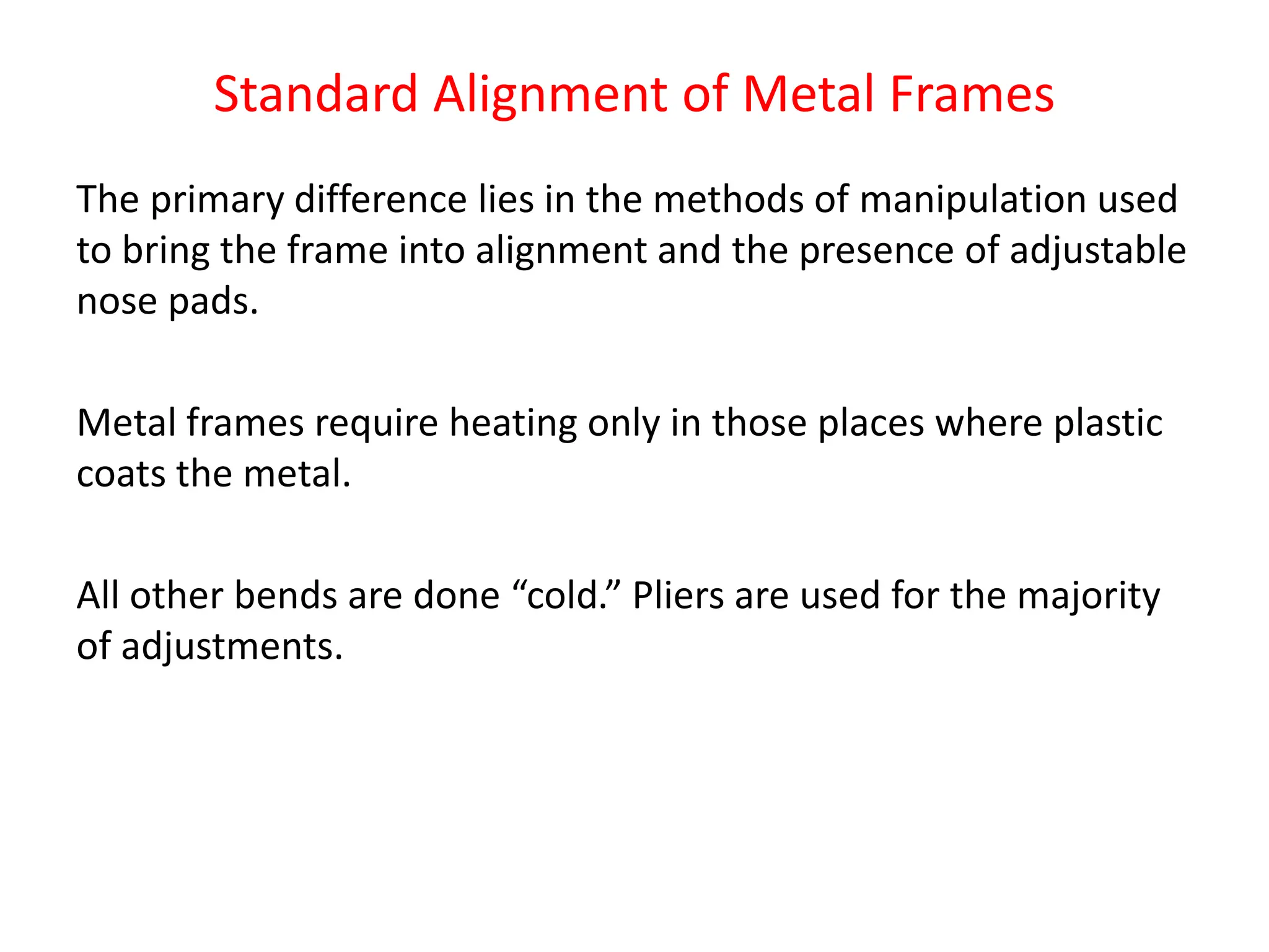 standard frame alignment for basic frame adgustment | PPTX