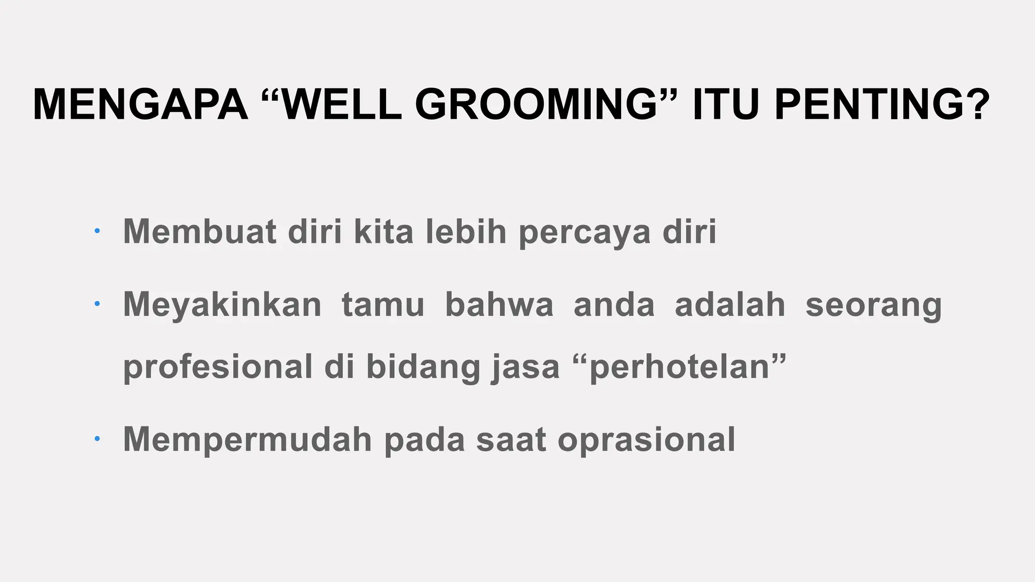STANDARD GROOMING & ETITUDE OF HOTELIER.pptx