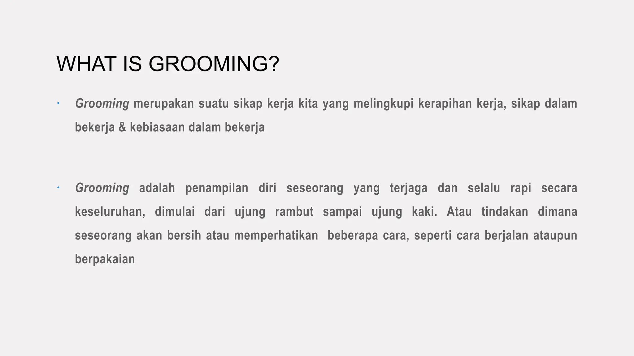 STANDARD GROOMING & ETITUDE OF HOTELIER.pptx
