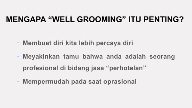 STANDARD GROOMING & ETITUDE OF HOTELIER.pptx