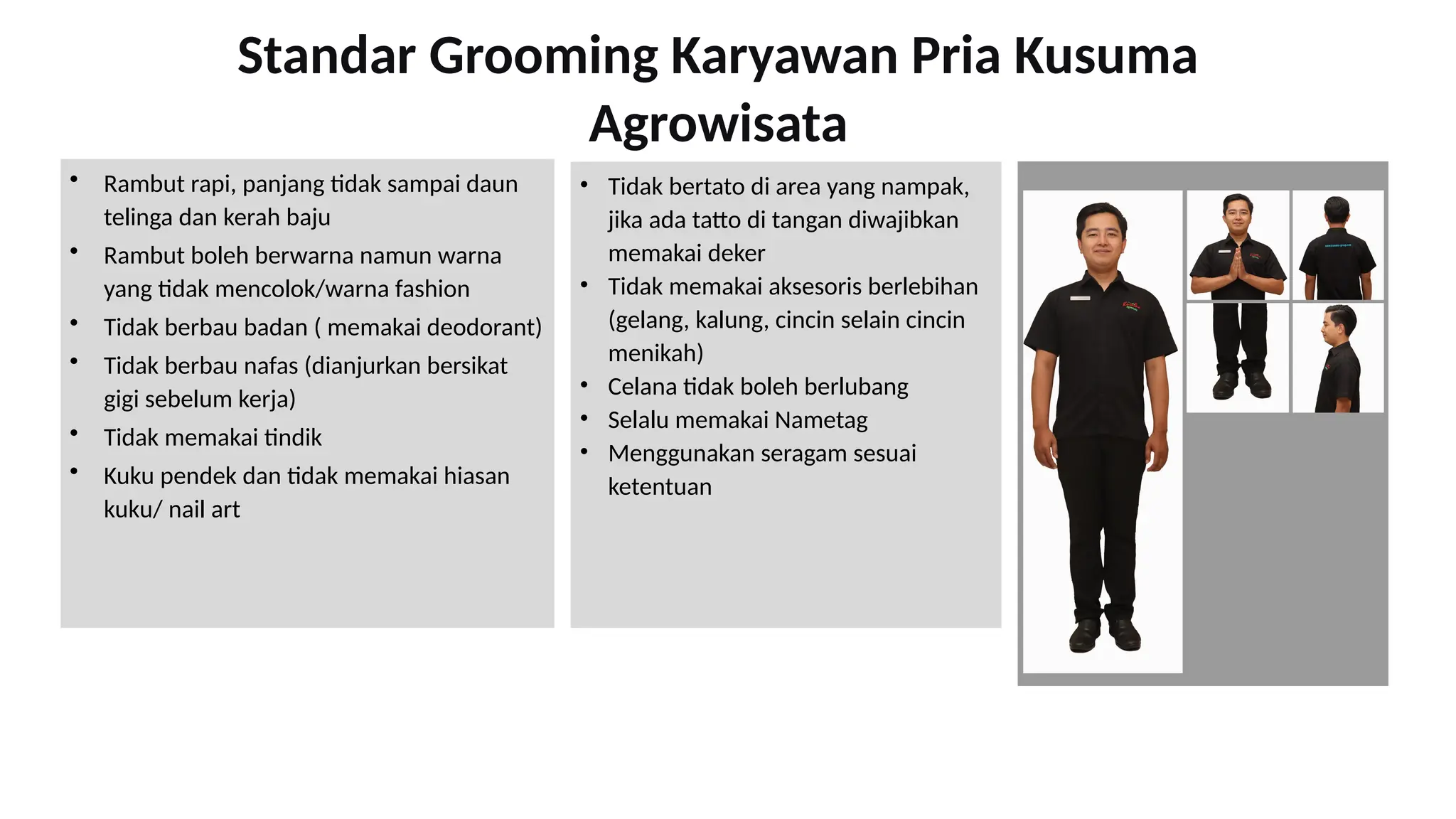 Standard Grooming & Greeting karyawan perusahaan | PPTX