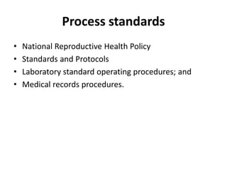Standard guidelines for different types of health services | PPTX