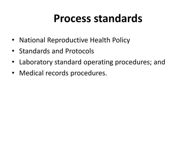 Standard guidelines for different types of health services | PPTX ...