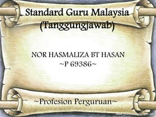 Standard guru malaysia (tanggungjawab) | PDF
