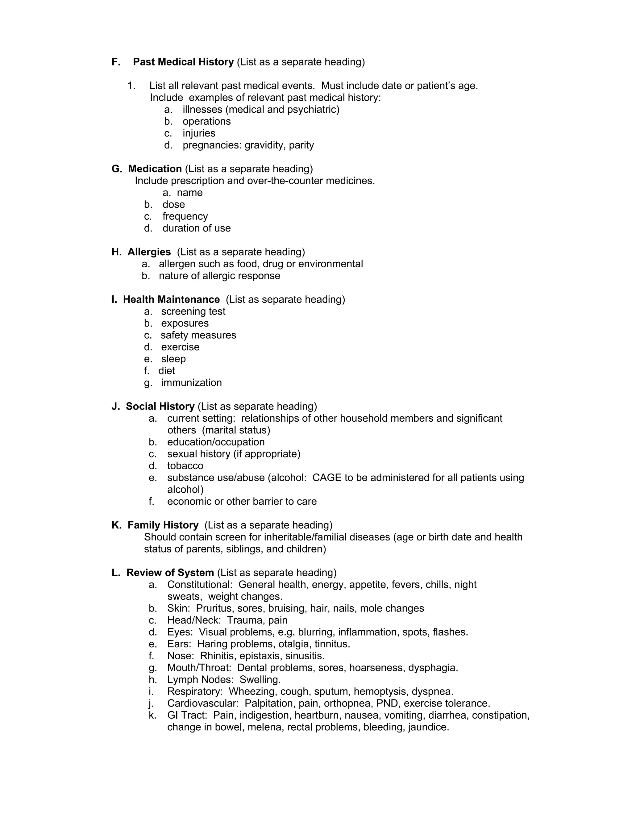 Standard+history++physical[1] | PDF