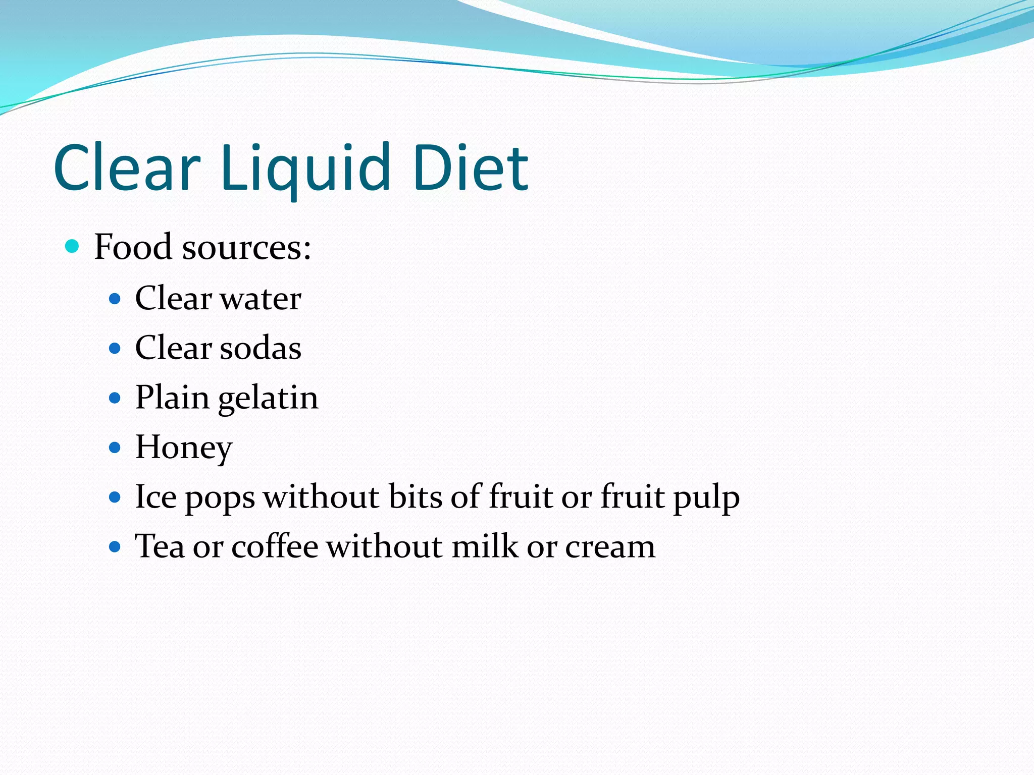 Standard hospital diets | PPTX