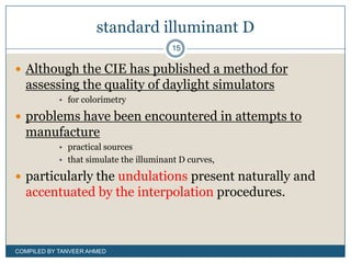 Standard illuminants | PPTX