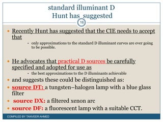 Standard illuminants | PPTX