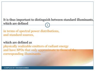 Standard illuminants | PPTX