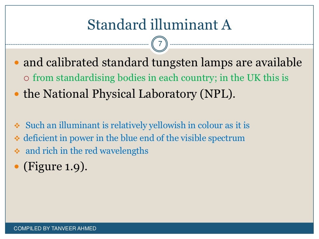 Standard Illuminants