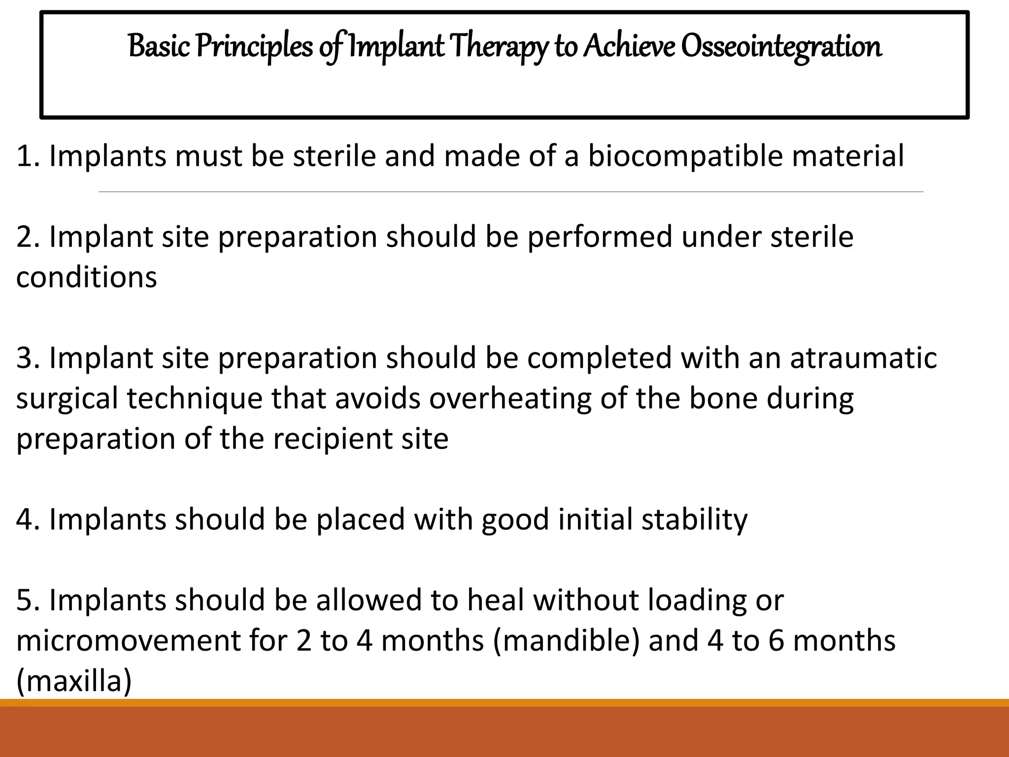 Standard implant surgical procedures | PPTX