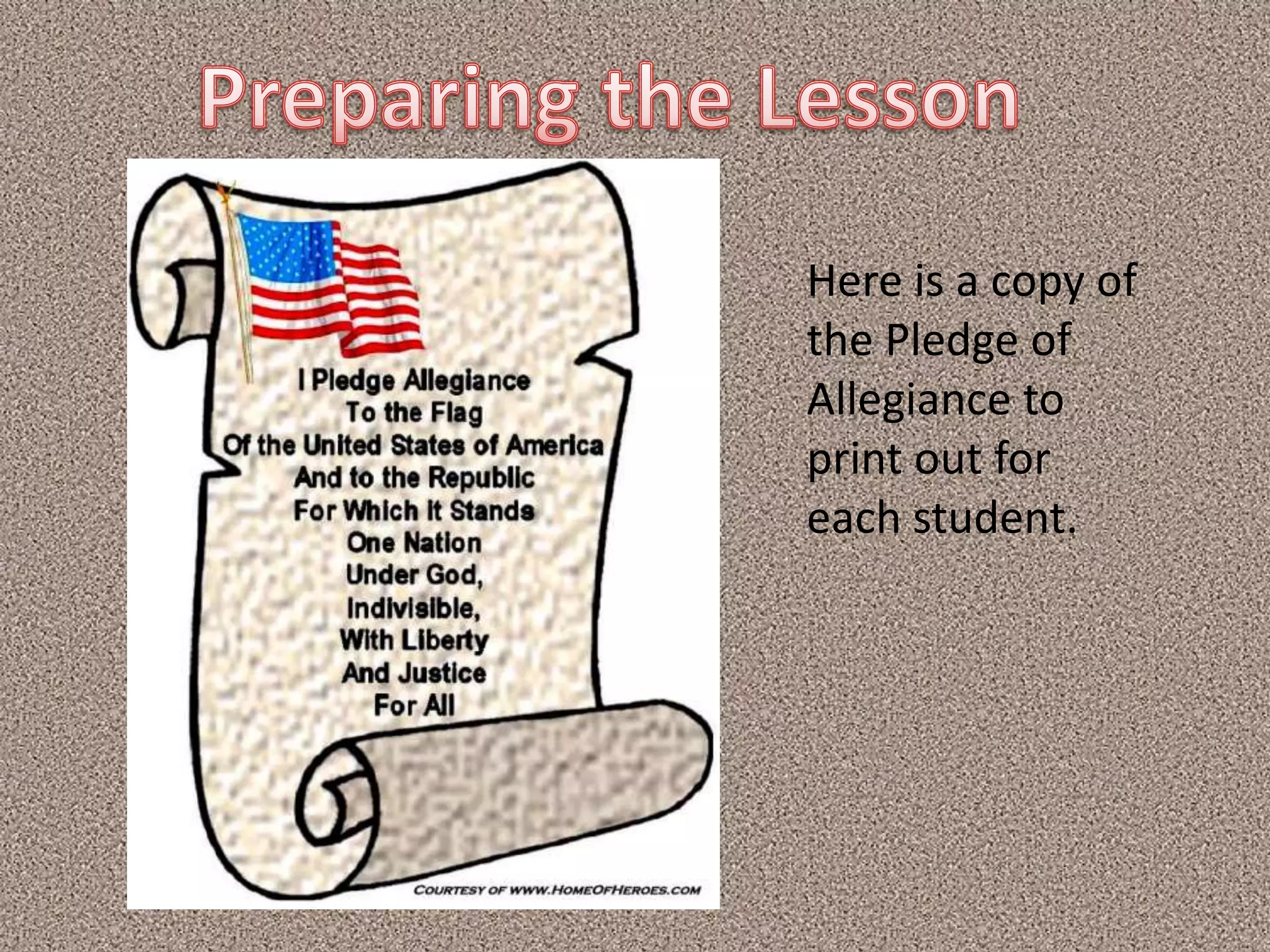 The Pledge of Allegience | PPTX