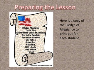 The Pledge of Allegience | PPTX