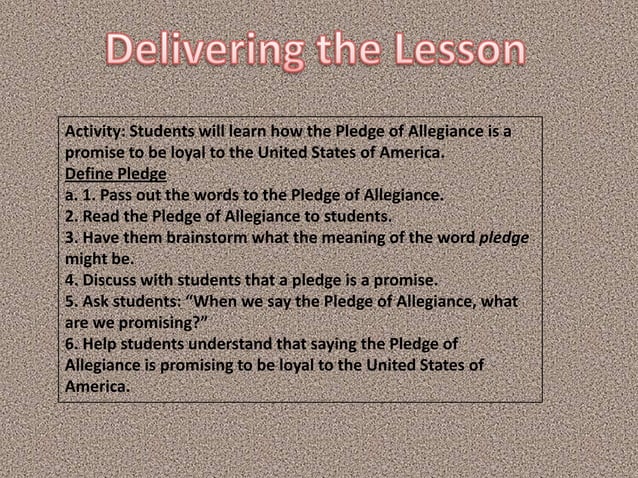 The Pledge of Allegience | PPTX