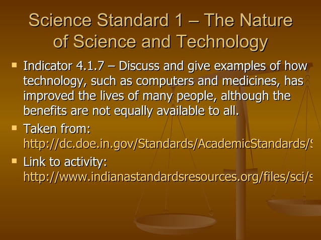 Standard Indicator Activity 1 | PPT