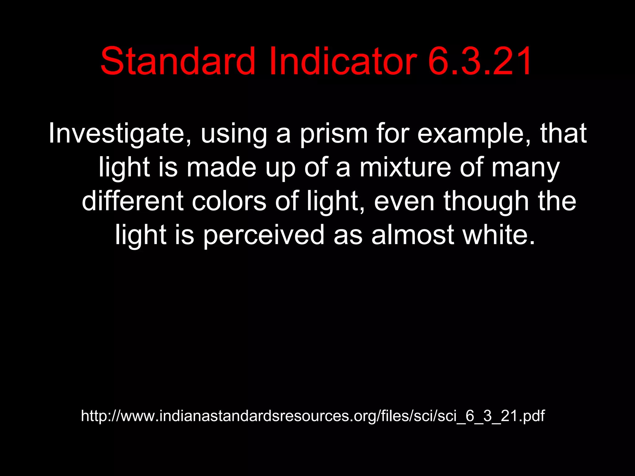 Standard Indicator Activity #3 | PPT