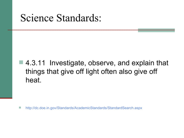 Standard Indicator Lesson Plan Ppt | PPT