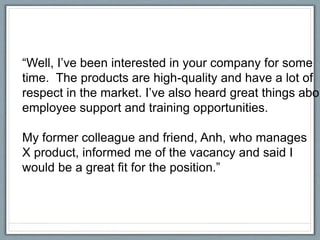 Business English: Job Interview Practice | PPTX