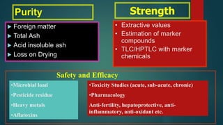 Standardisation and QC of Ayurvedic Drugs RARC Dimapur 04.03.2-23.pptx