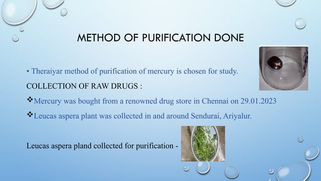 STANDARDISATION OF PURIFICATION OF MERCURY.pptx