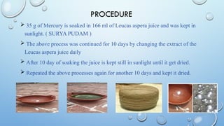 STANDARDISATION OF PURIFICATION OF MERCURY.pptx