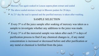 STANDARDISATION OF PURIFICATION OF MERCURY.pptx