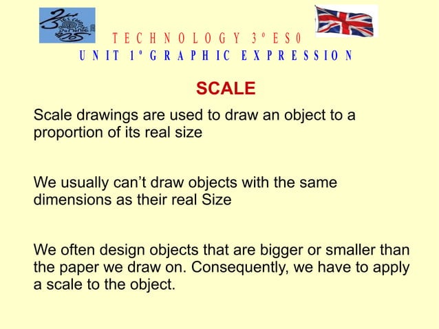 Standardisation, the sizes of paper, types of lines and symbols ...