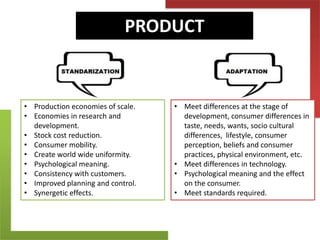 Standardisation versus adaptation | PPTX