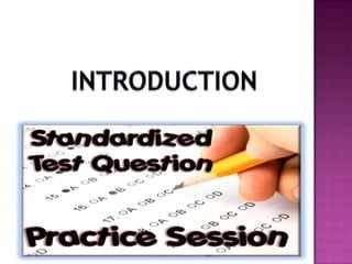 Standardised test ppt | PPTX