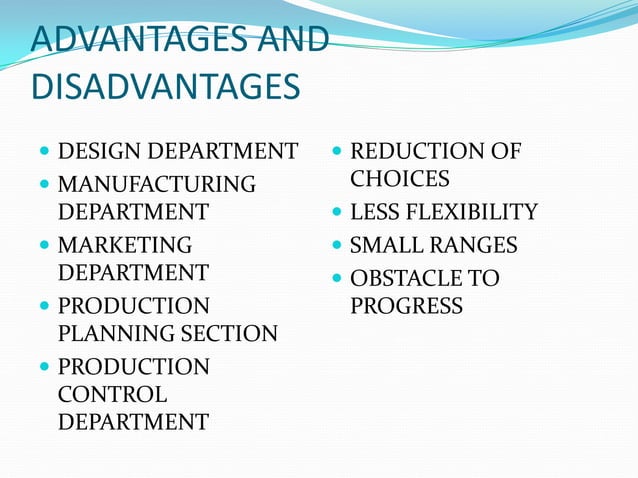 Standardization | PPTX | Manufacturing Industry | Industries