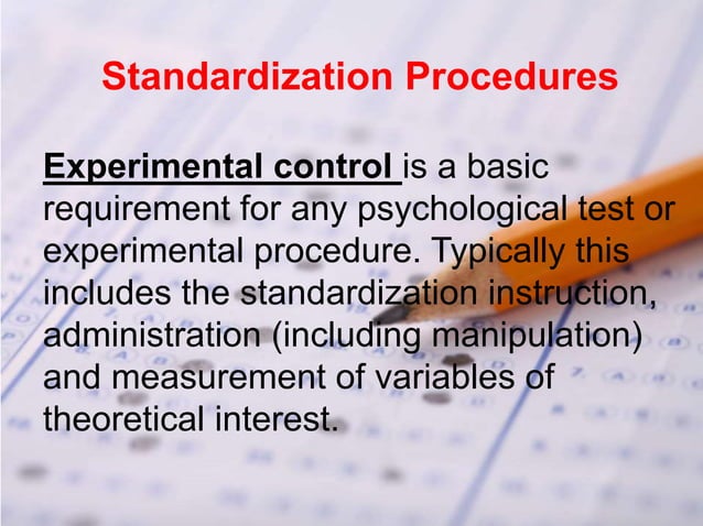Standardization | PPTX | Standardized Testing | Educational Assessment