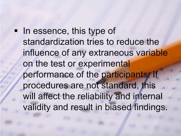 Standardization | PPTX | Standardized Testing | Educational Assessment