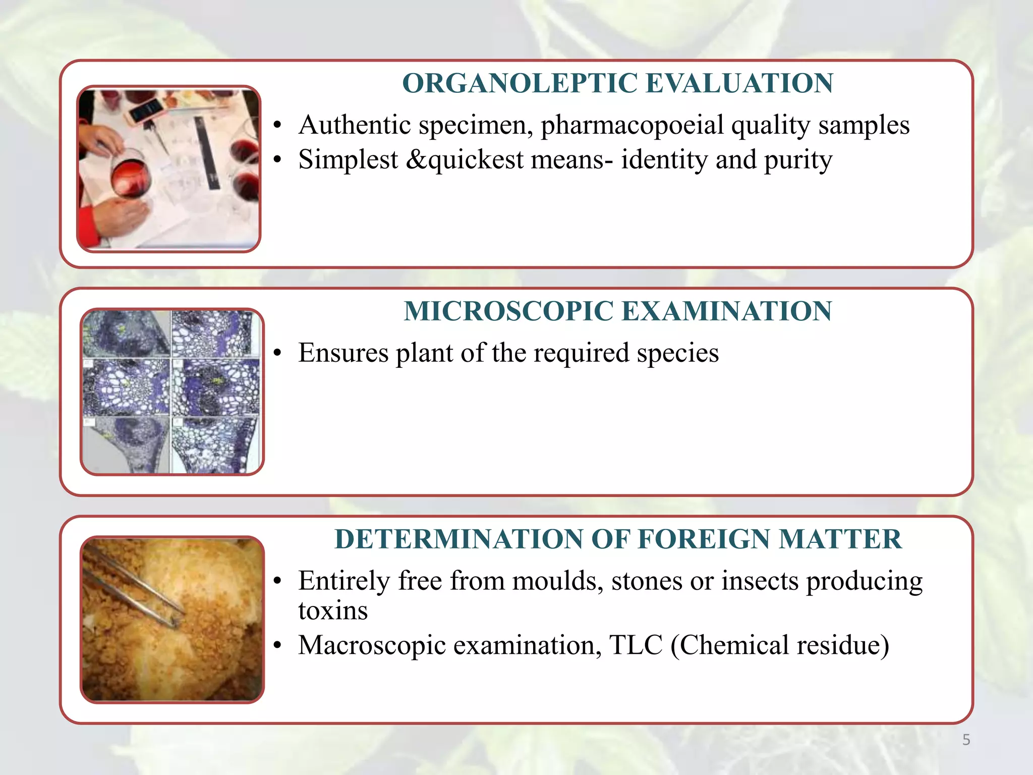 Standardization Herbal drug and Compound formulations/ | PPTX