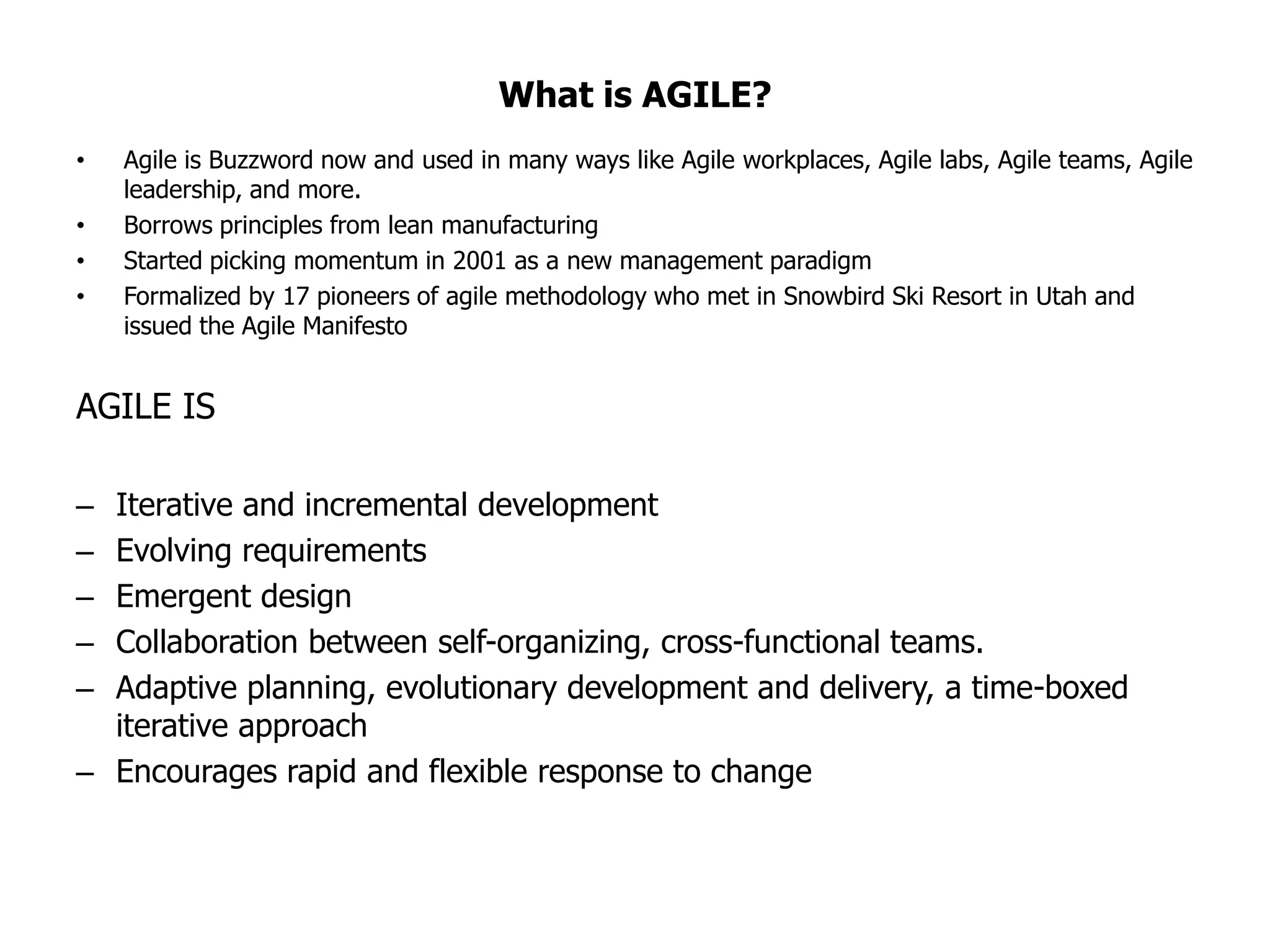 Standardization and strategy in agile | PPTX | Computer Software and ...