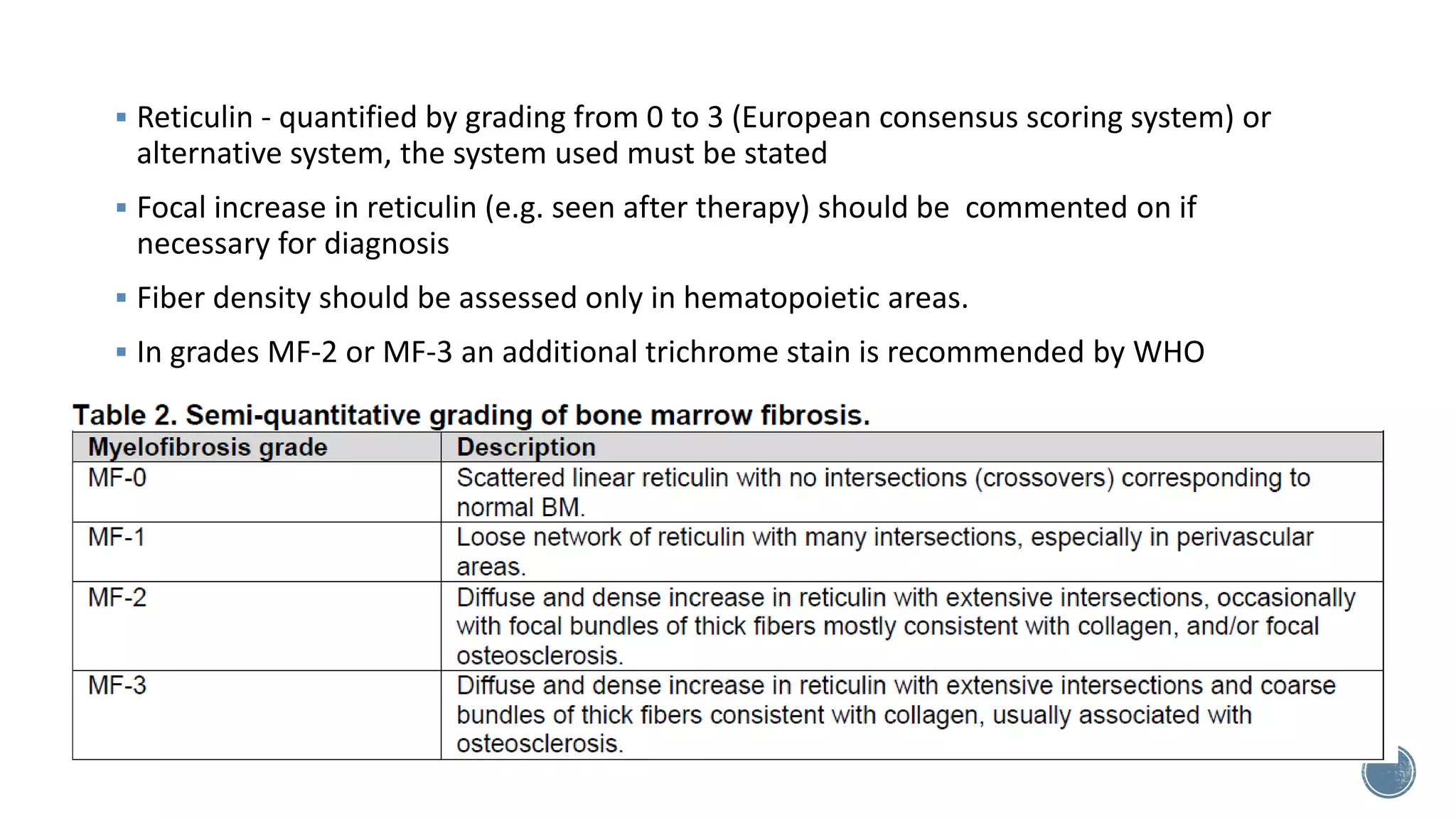 Standardization of bone marrow specimen processing ...
