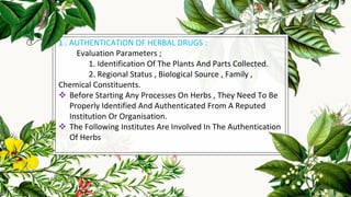 Standardization of herbal drugs.pptx