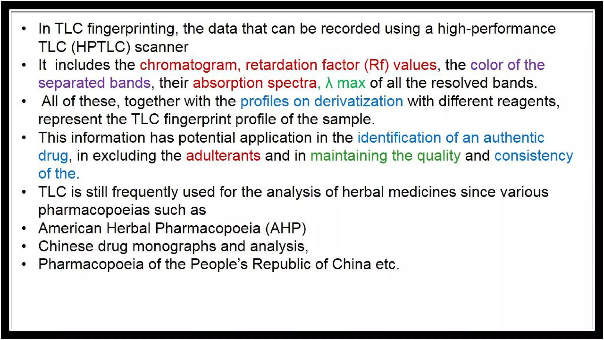 Standardization of herbal drugs using various type of markers with ...