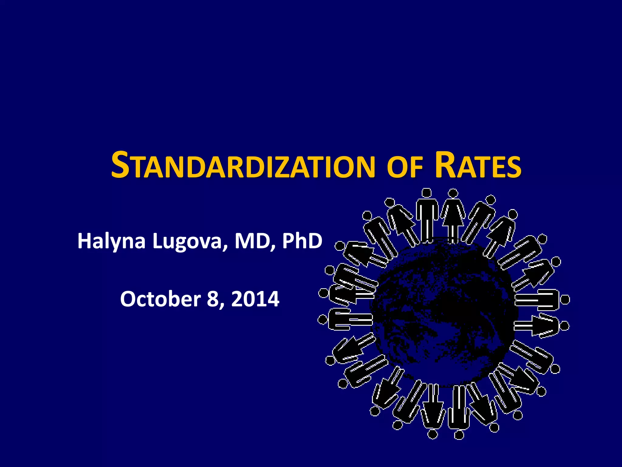 Standardization of rates | PDF