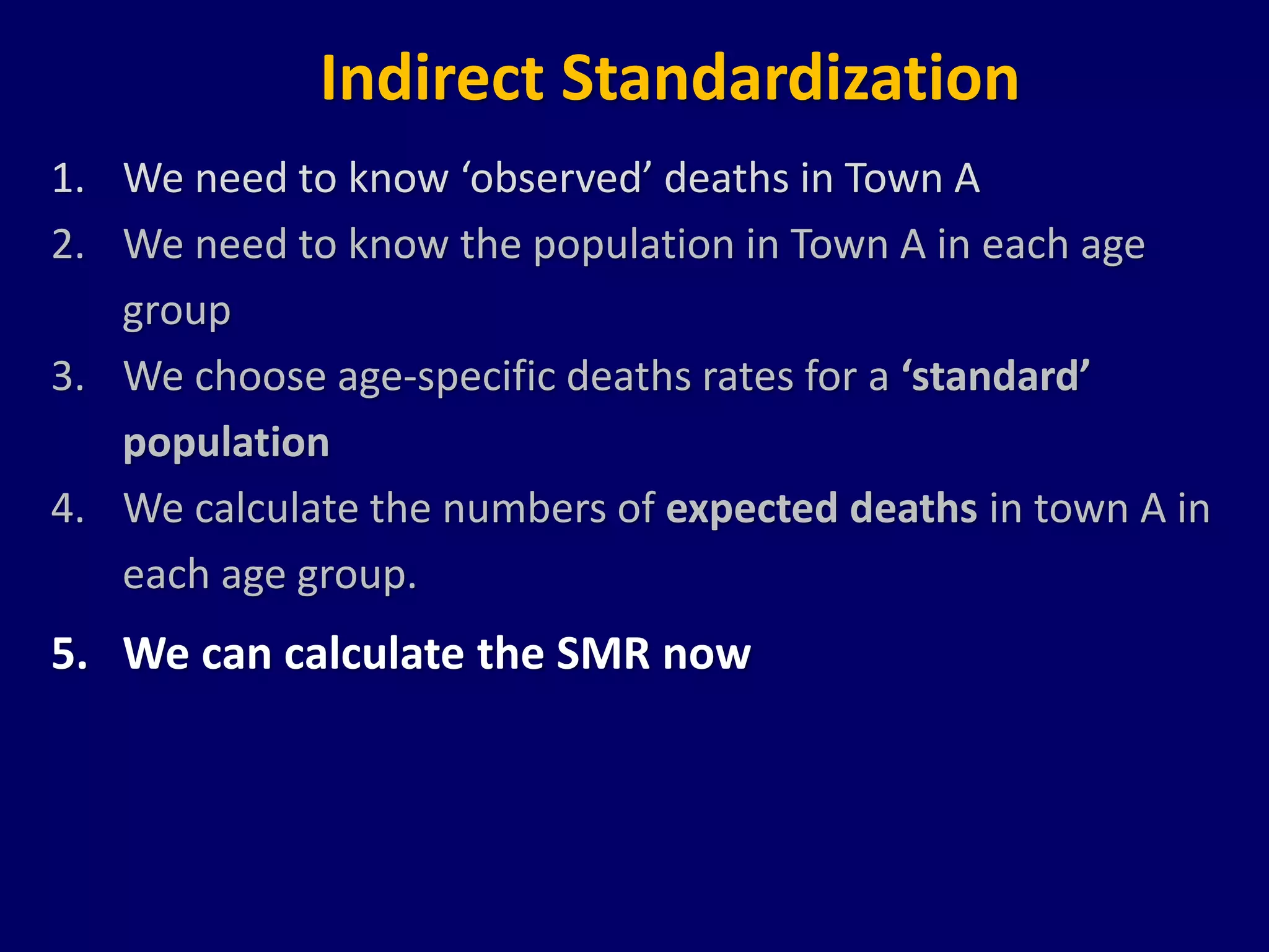 Standardization of rates | PDF